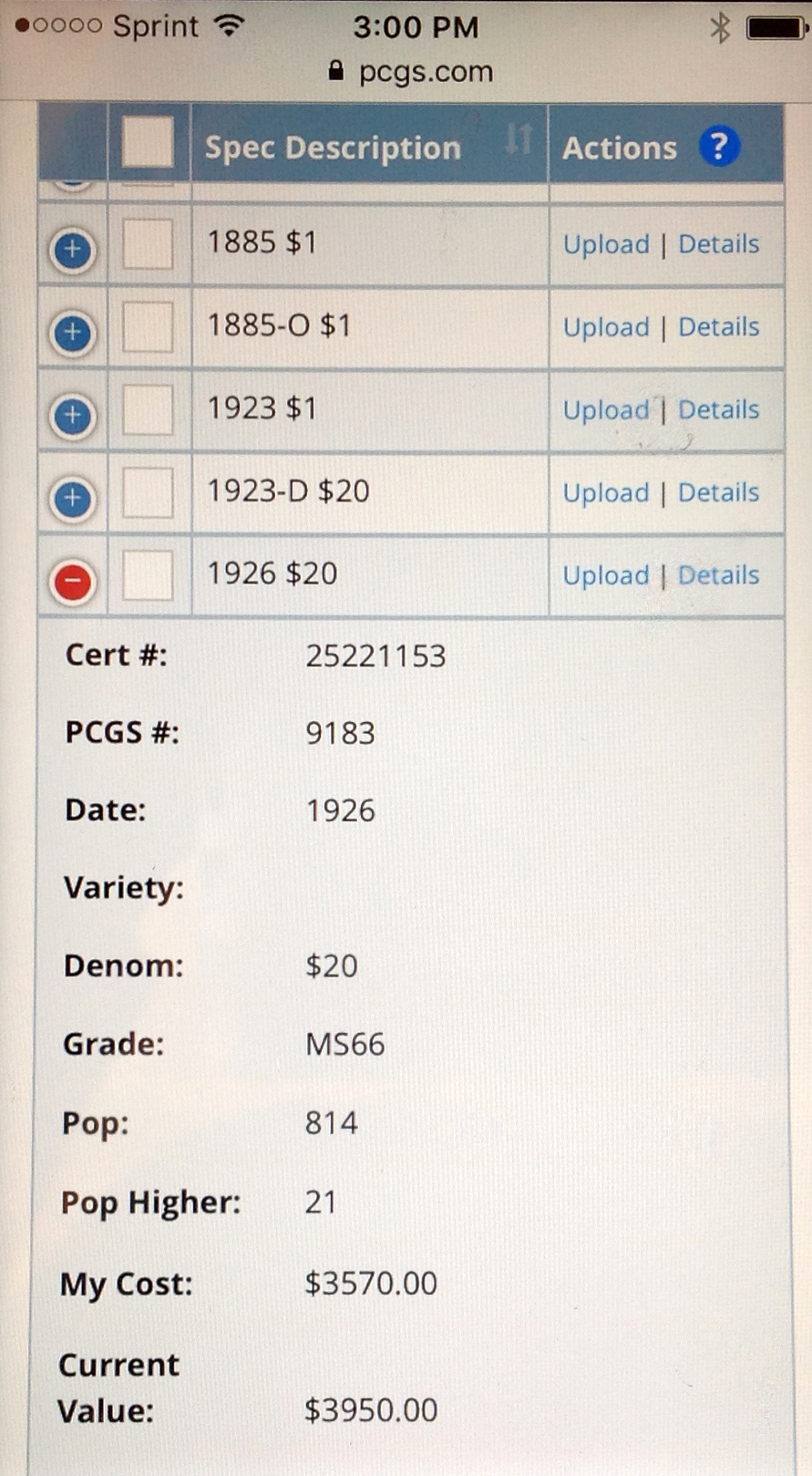 The PCGS Set Registry© Goes Mobile