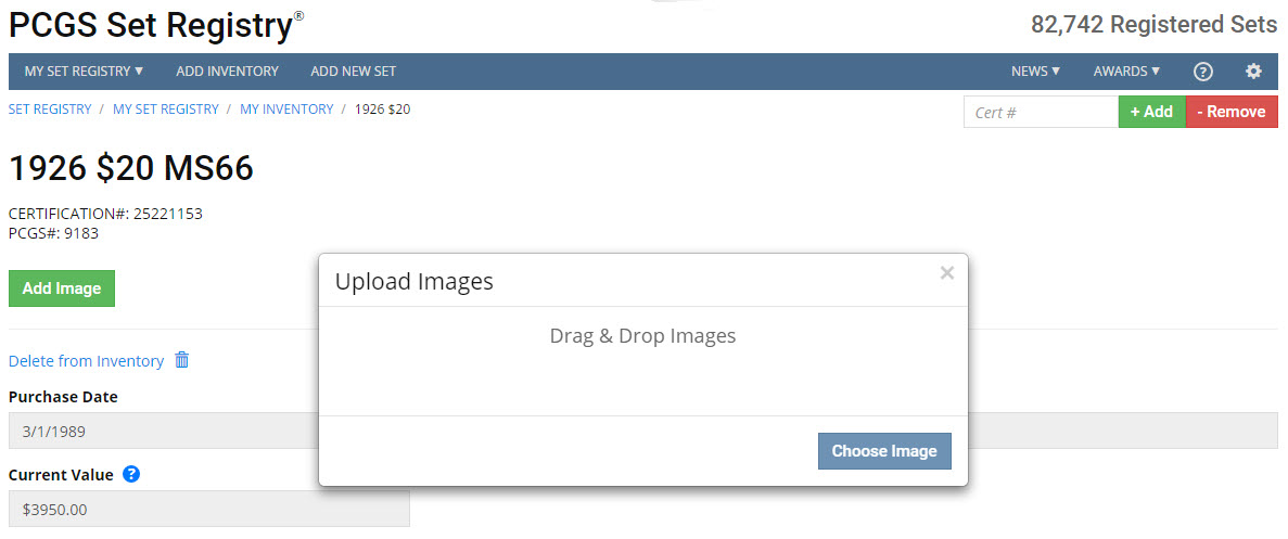 The PCGS Set Registry© Goes Mobile